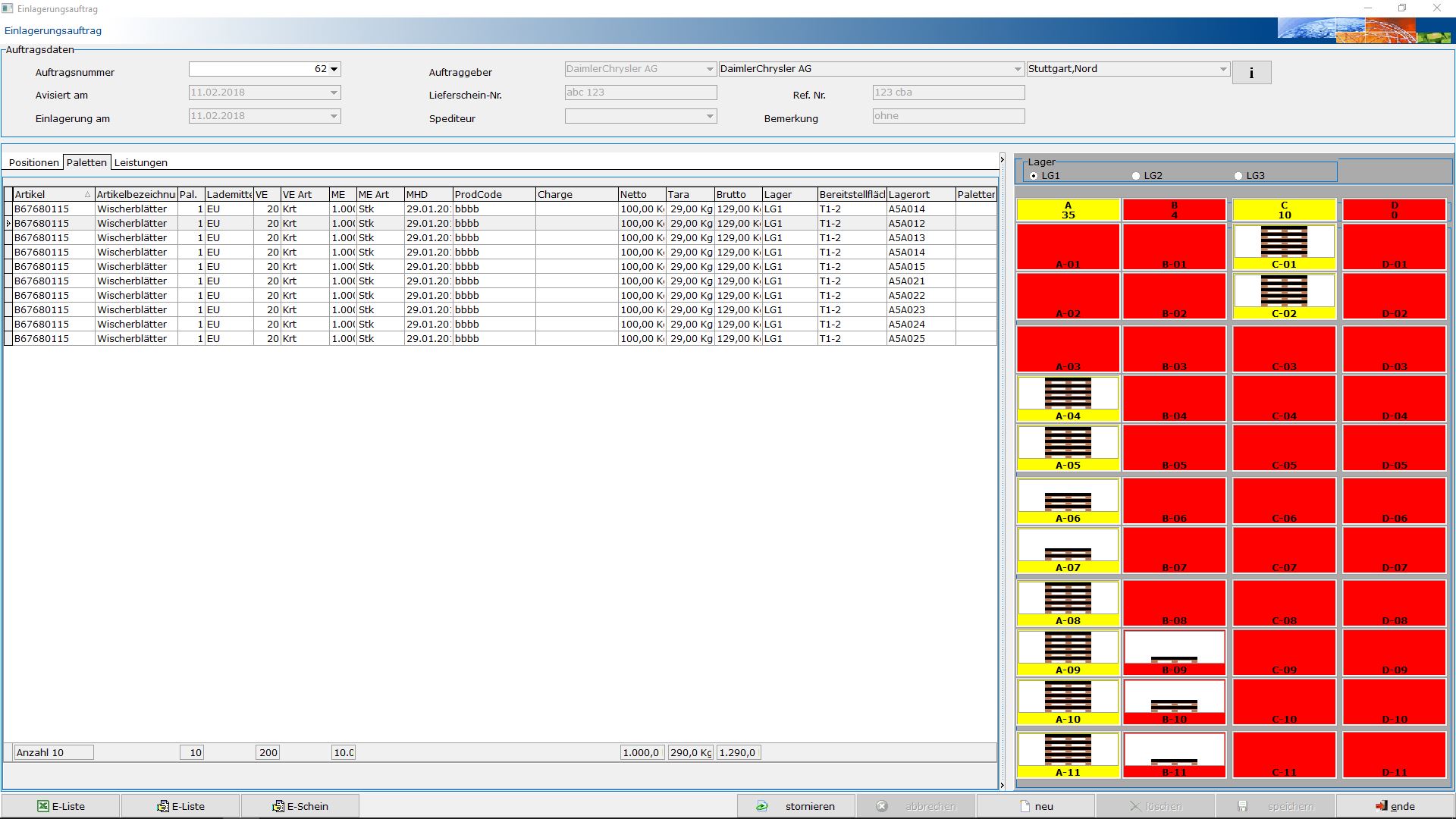 Lagersoftware - für Hochregal-, Block- und Kühllager