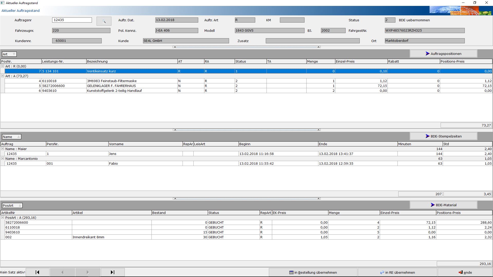 Werkstattsoftware, Fuhrparkverwaltung und Tankdatenverwaltung